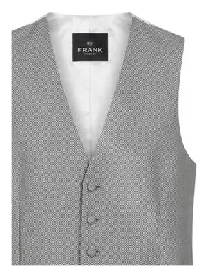 FRANKS Micro-patterned Waistcoat - Grey