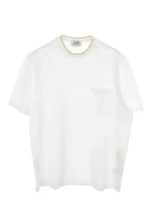 Hermès Embroidery Pocket T-shirt - White