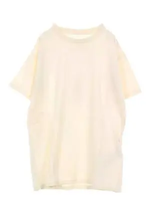 MAISON MARGIELA Off-white Cotton Logo Print T-shirt - Neutrals