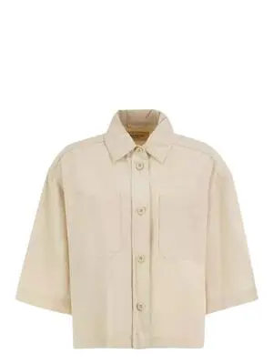 Max Mara Terra Short-sleeved Shirt - Neutrals