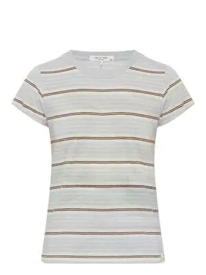 Rag & Bone Striped Cotton T-shirt - White