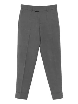 BERWICH Tailored Trousers With Turned-up Hem - Grey