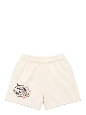 MELT Tiger Print Cotton Shorts - Neutrals