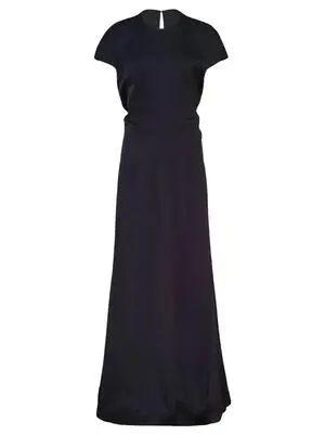 JIL SANDER Sablé Gown With Rear Cut-out Detail - Black