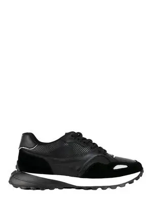 SERGIO MORETTI FIRENZE Panelled Lace-up Sneakers - Black
