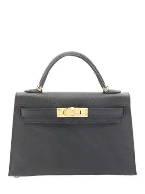 Hermès 2026 Mini Kelly Tote Bag - Black