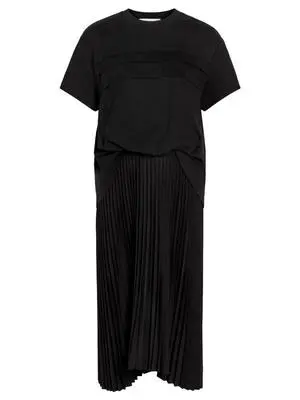3.1 Phillip Lim Pleated Layered Dress - Black