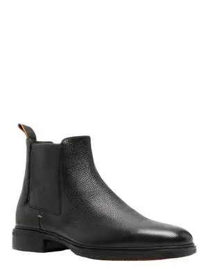 SANTONI Santoni Easy Grained Leather Chelsea Boots