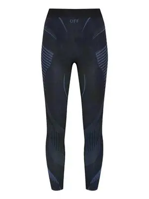 Off-White Logo-embellishment Leggings - Black