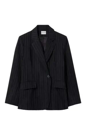 Claudie Pierlot Pinstripe Blazer - Blue