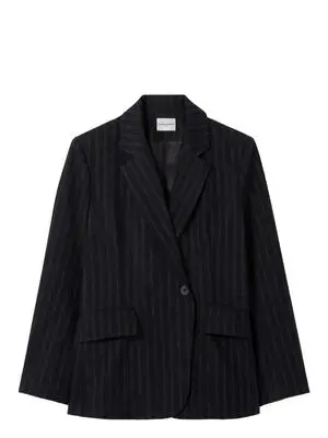 Claudie Pierlot Pinstripe Blazer - Blue