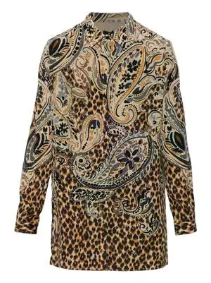 Etro Leopard-pattern Shirt - Neutrals