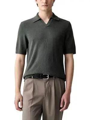 Marc O'polo Short-sleeve V-neck T-shirt - Green
