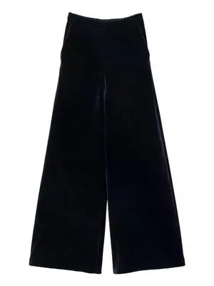 FORTE_FORTE Wide-leg Corduroy-effect Trousers - Blue