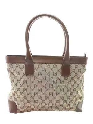 Gucci 2000s Gg Canvas Tote Bag - Brown
