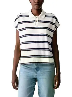 Marc O'polo Striped Short-sleeve Polo Shirt - Neutrals