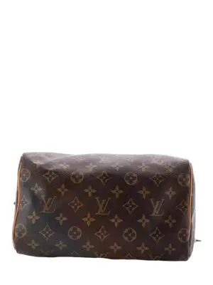 LOUIS VUITTON Speedy Handbag Monogram Canvas 25 Satchel - Brown