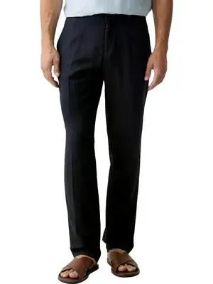 Guess Pressed-crease Straight-leg Trousers - Blue