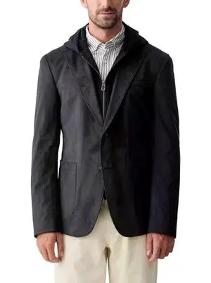 JOOP! Hooded Single-breasted Blazer - Black