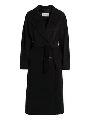 Max Mara Double-breasted Belted Coat - Black