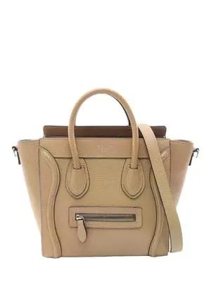 Celine Luggage Nano Shoulder Bag - Neutrals