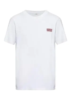 American Vintage Ykobow Logo-print T-shirt - White