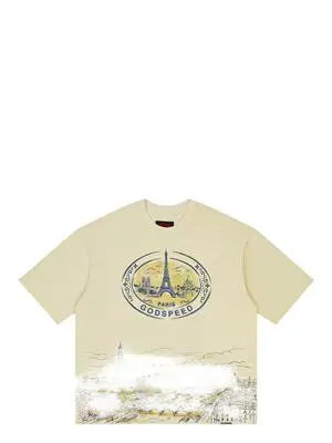 GODSPEED Paris Skyline Graphic-print T-shirt - Neutrals
