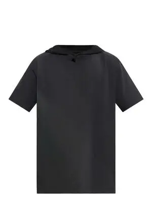 MAISON MARGIELA Graphic-print Hooded T-shirt - Black