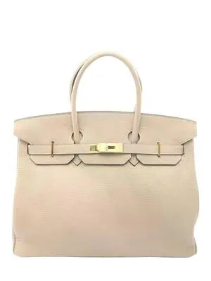 Hermès 35 Birkin Leather Tote Bag - Neutrals