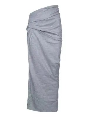 ENTIRE STUDIOS Draped Wool Skirt - Grey