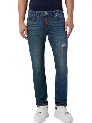Philipp Plein Straight Supreme Fit Jeans - Blue
