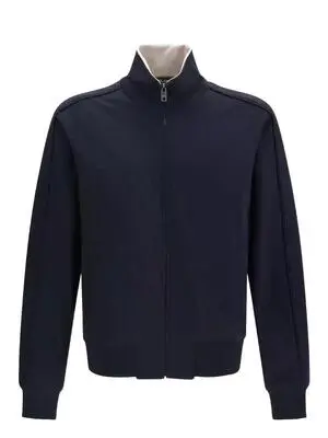 Dolce & Gabbana High-neck Zip-up Sweater - Blue