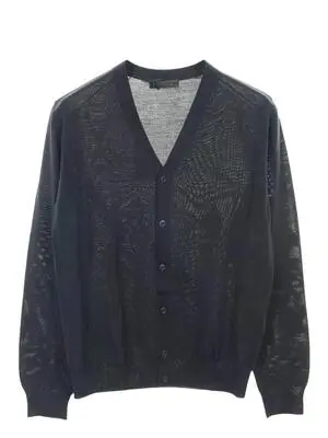 Prada V-neck Cardigan - Blue