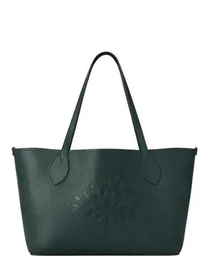 Mulberry Tree Pebbled Leather Tote Bag - Green