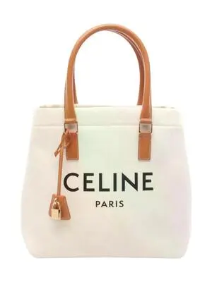 Celine Horizontal Cabas Tote Bag - White
