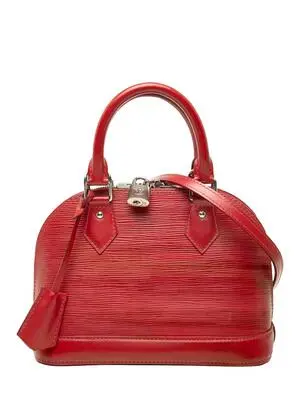 LOUIS VUITTON Louis Vuitton Epi Alma BB Satchel Red