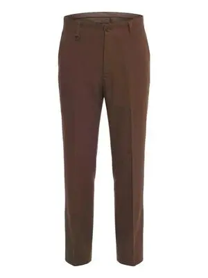 PAOLO PECORA Straight-leg Chino Trousers - Brown