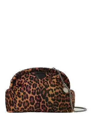 Stella McCartney Leopard-print Chain Clutch Bag - Neutrals