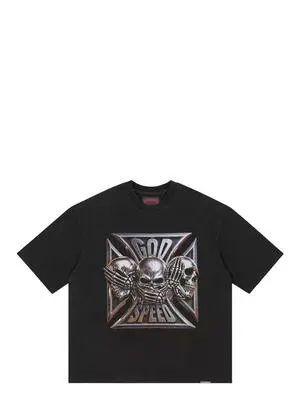 GODSPEED Omerta Graphic-print T-shirt Black