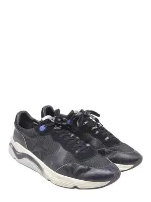 GOLDEN GOOSE Leather Star Appliqué Sneakers - Black