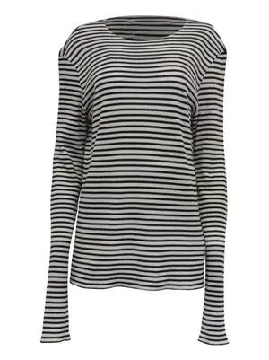 MAISON MARGIELA 2000-2010s Striped Top - Blue