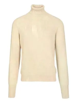 Fedeli Cashmere Roll-neck Sweater - Neutrals