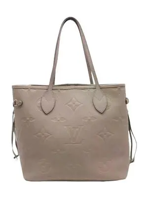 LOUIS VUITTON Monogram Empreinte Neverfull Mm Tote Bag - Neutrals