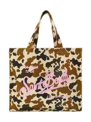 MC2 SAINT BARTH MC2 Saint Barth Printed Tote Bag Neutrals