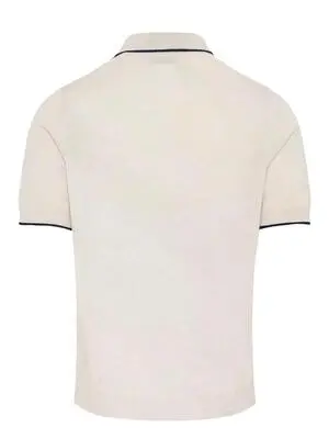 GRAN SASSO Contrast-trim Knitted Polo Shirt - Neutrals