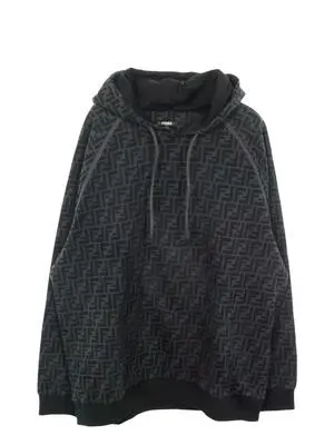Fendi Zucca Pattern Hoodie - Grey