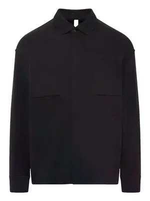 CFCL Concealed-placket Long-sleeve Shirt - Black