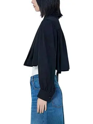 Chloé Draped Gathered Jacket - Black