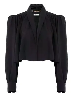 Chloé Draped Gathered Jacket - Black