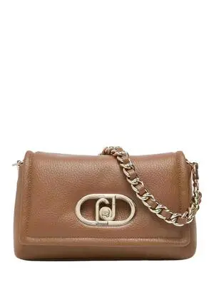 Liu Jo Medium Lapuffy Bag With Embossed Effect And Chain Strap - Brown